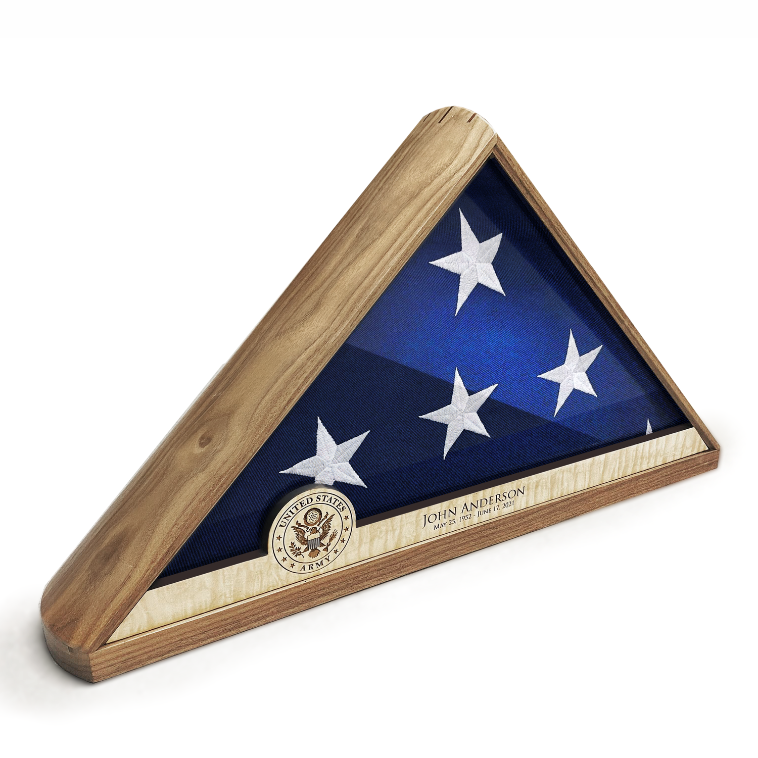 Crafted Memorials - Personalized Flag Display Cases MADE IN USA